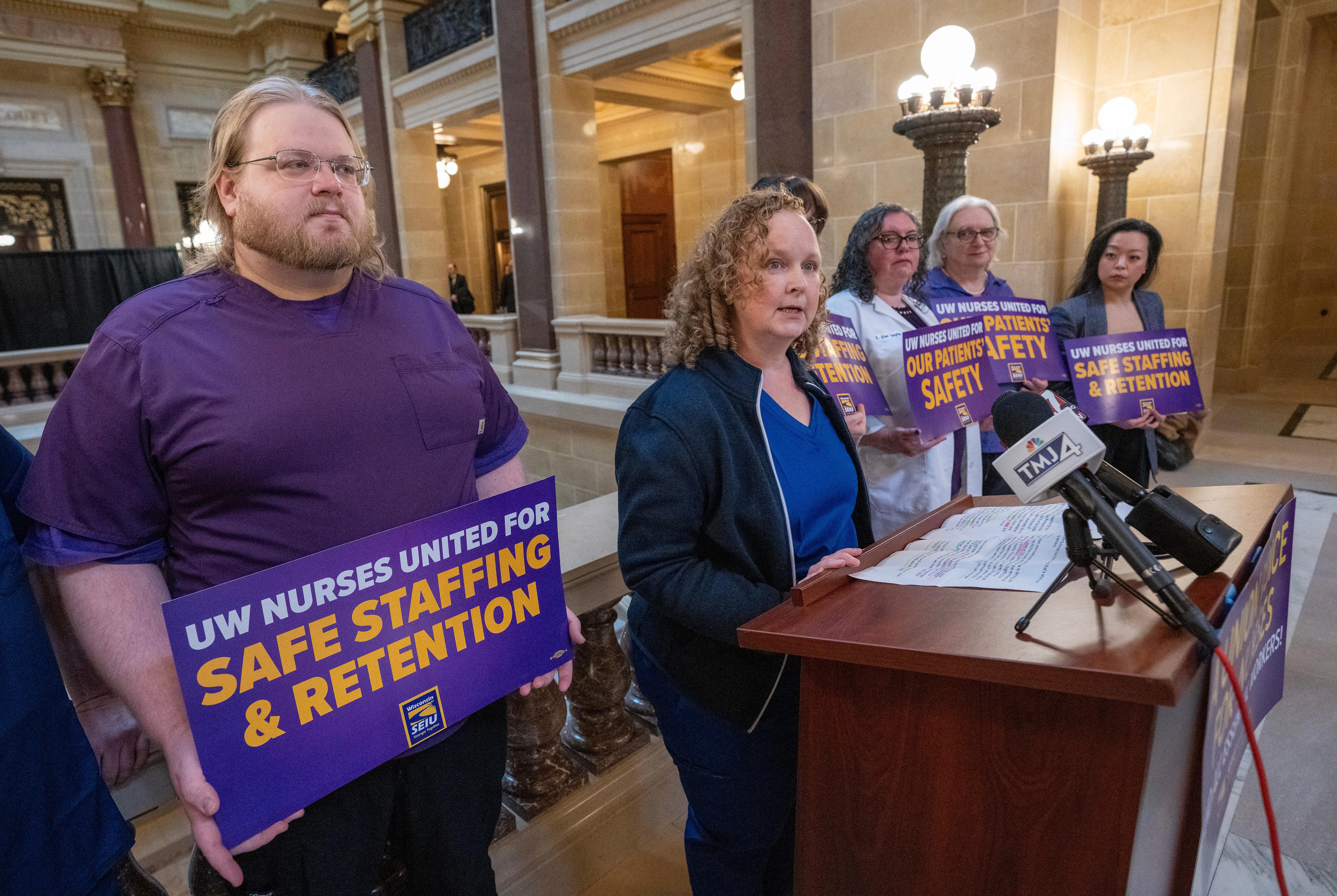 UW Health Nurses determined to win seat at bargaining table. People ...