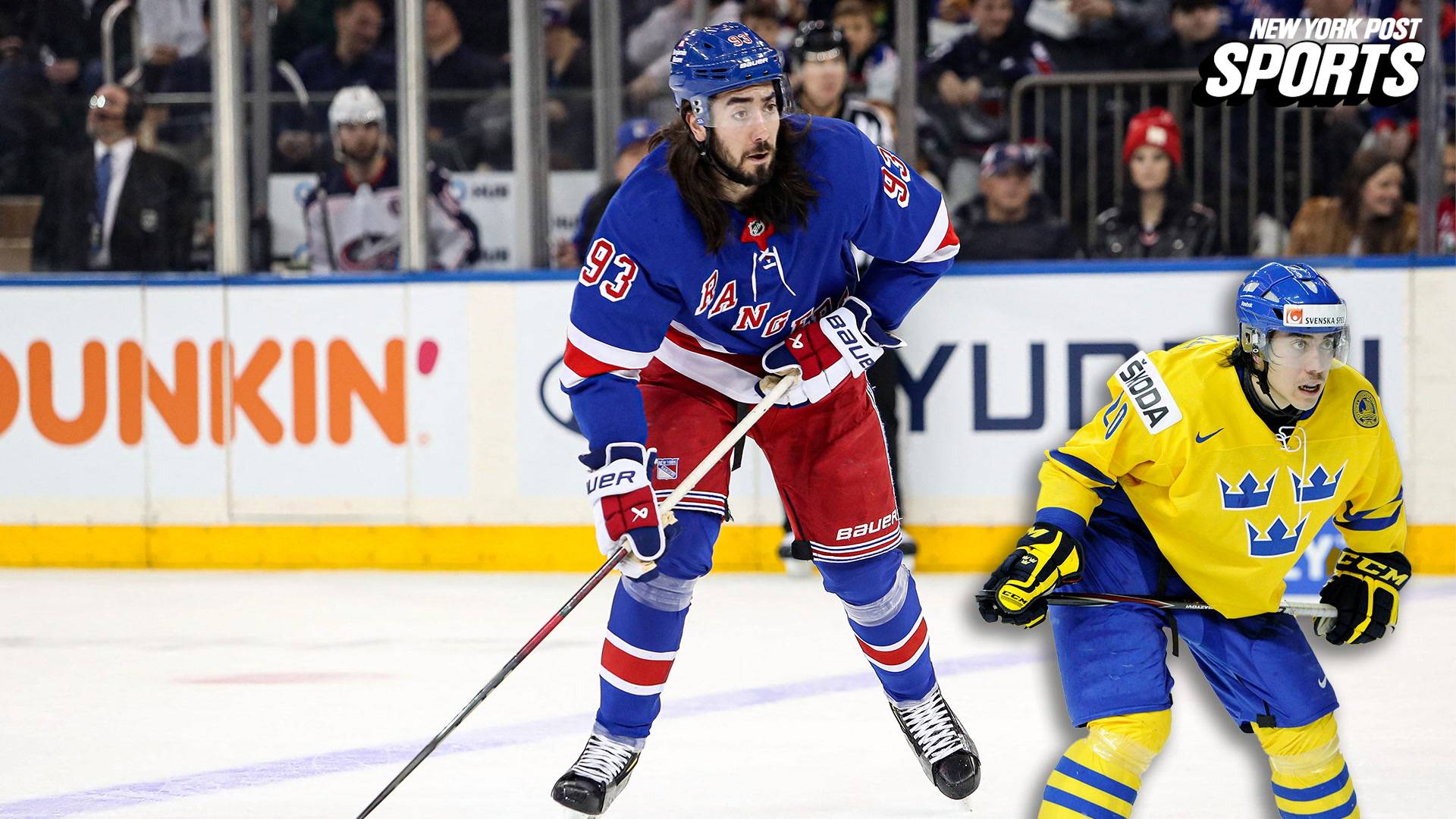 Rangers' Mika Zibanejad 'honored' to represent Team Sweden at 4 Nations ...