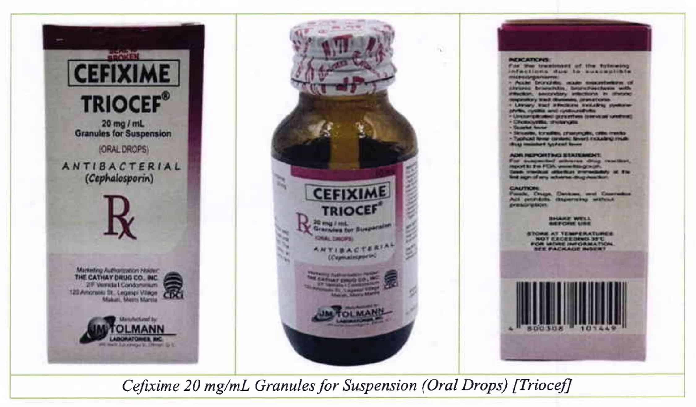 FDA orders recall of antibiotics drug used vs pneumonia, bronchitis, UTI