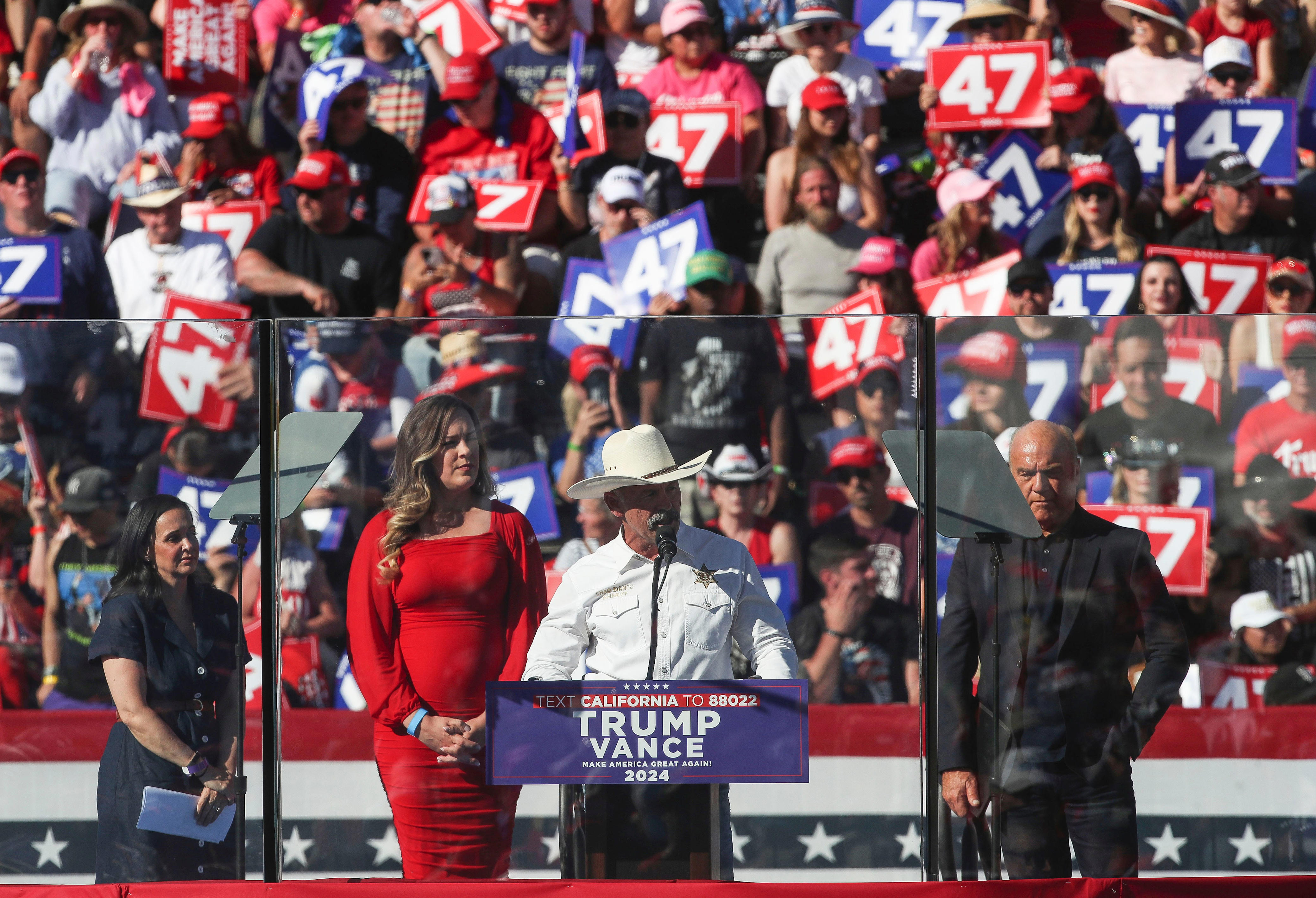 Man arrested with guns at Coachella-area Trump rally sues Chad Bianco ...