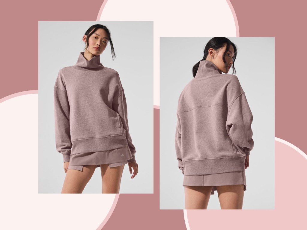Alo's Ultra-Flattering (& Always Sold Out) Mock-Neck Pullover Just ...