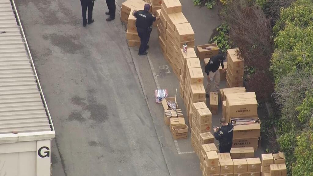 $300K in fireworks seized from storage unit in South San Francisco