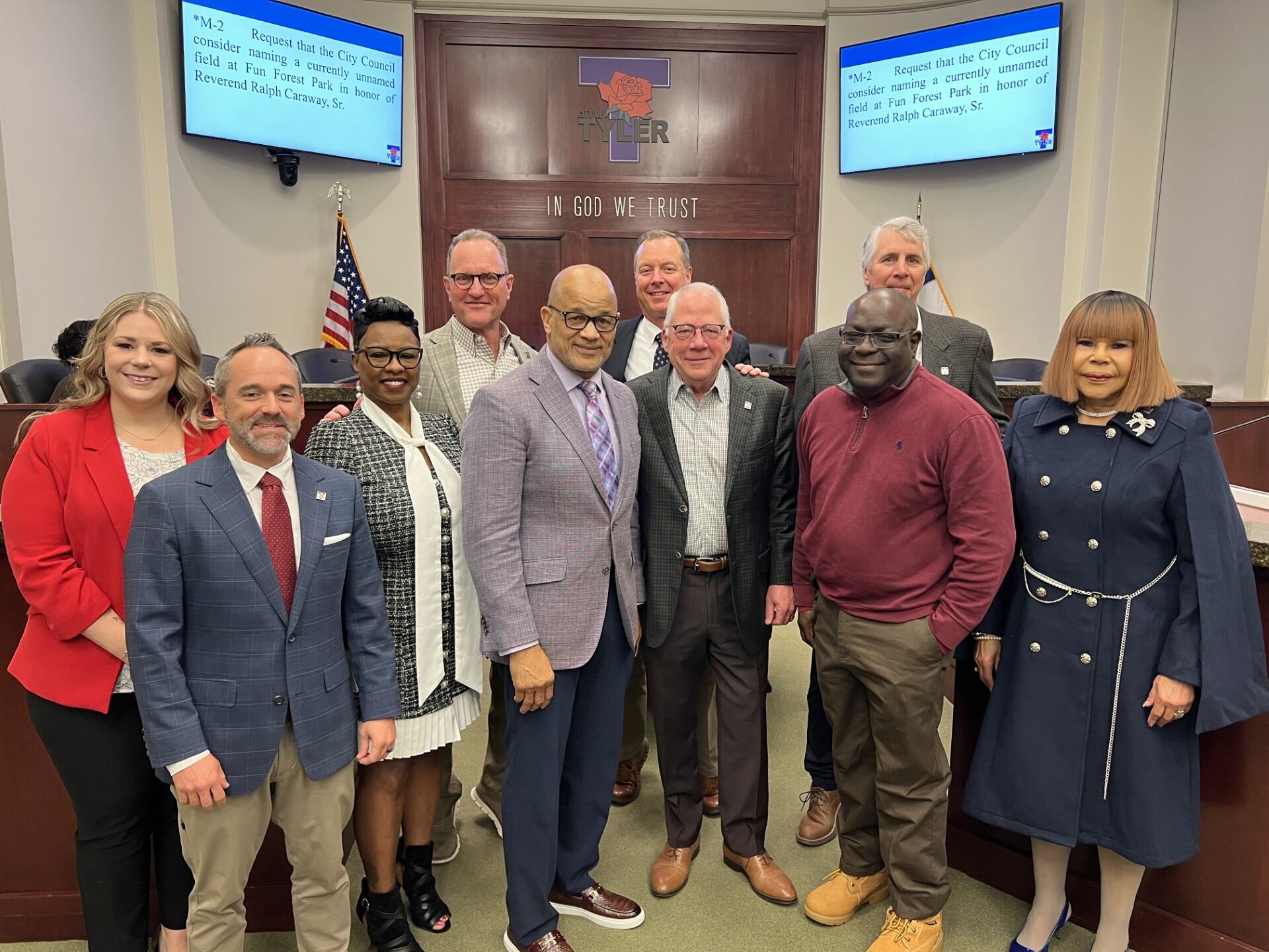 WEBXTRA: Tyler City Council names field after Rev. Ralph Caraway Sr.