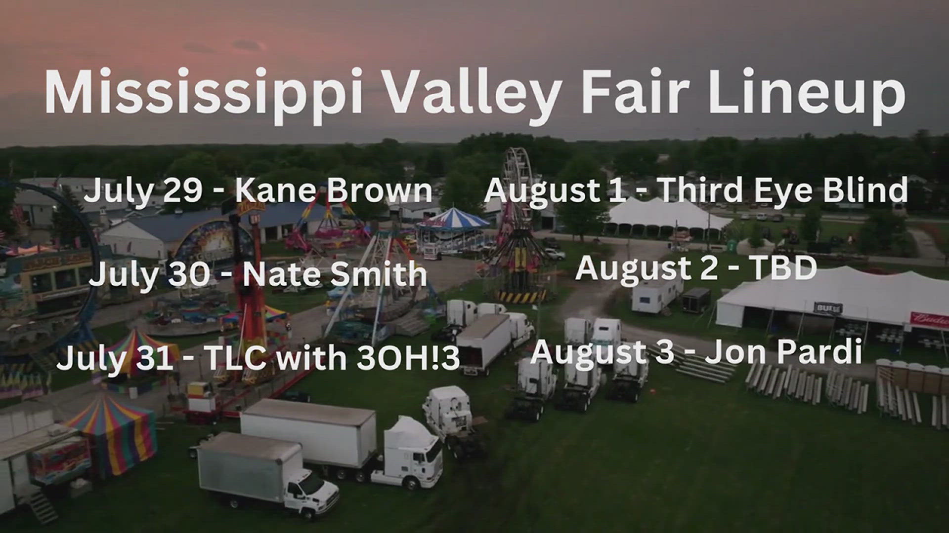 5 of 6 Mississippi Valley Fair Grand Stand performances announced
