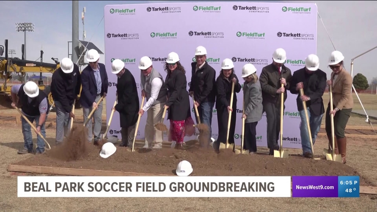 City of Midland breaks ground on soccer complex at Beal Park