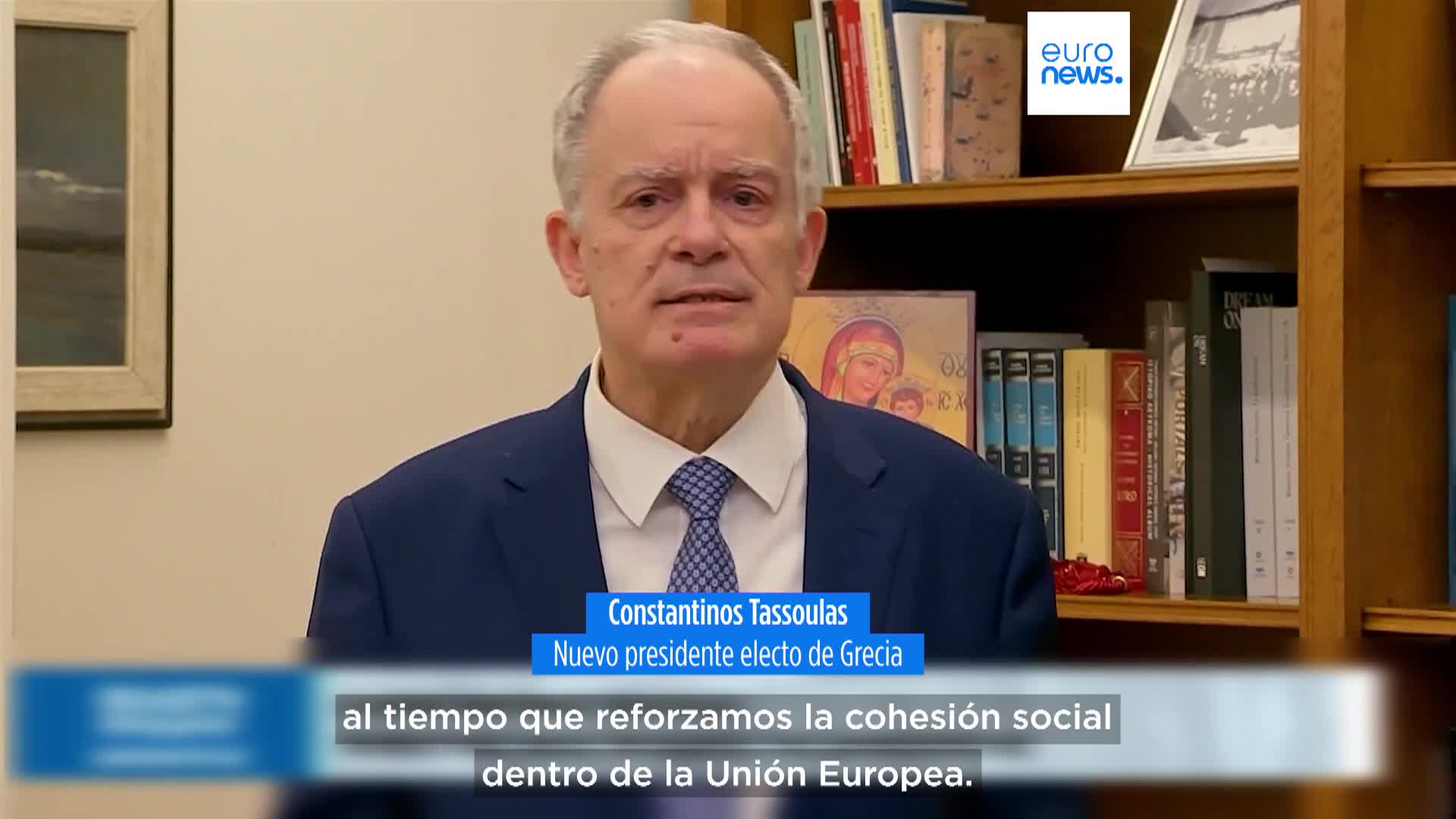 Konstantinos Tasoulas es elegido nuevo presidente de Grecia