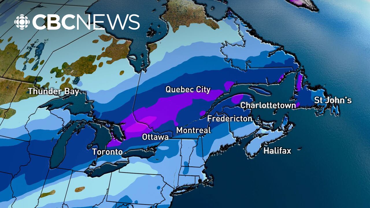 How multiple storm systems are coming together to bury Eastern Canada