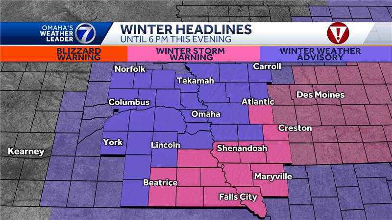 Hour-by-hour timeline: Winter storm brings snow to Omaha area Wednesday