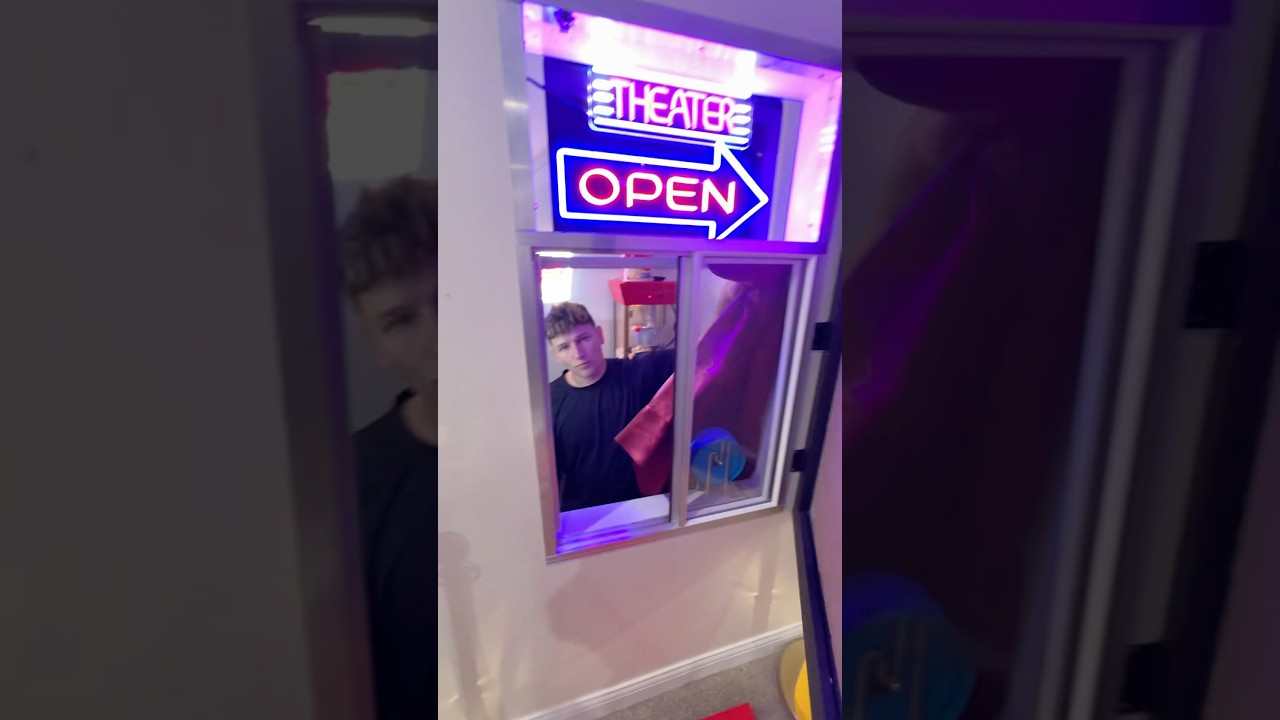 My brother built a secret movie theater in my parents’ house #prank # ...