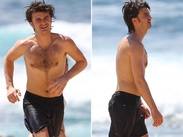 'Stranger Things' Star Joe Keery Shirtless for Downtime on Australian Beach