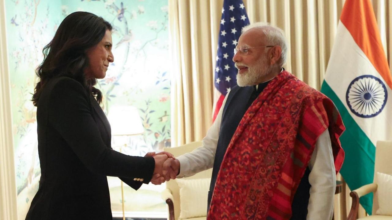 In Photos PM Modi meets Tulsi Gabbard calls her strong votary of ...