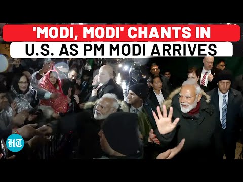 PM Modi In USA: Huge Crowd Gathers Despite Cold Weather To Greet PM At ...