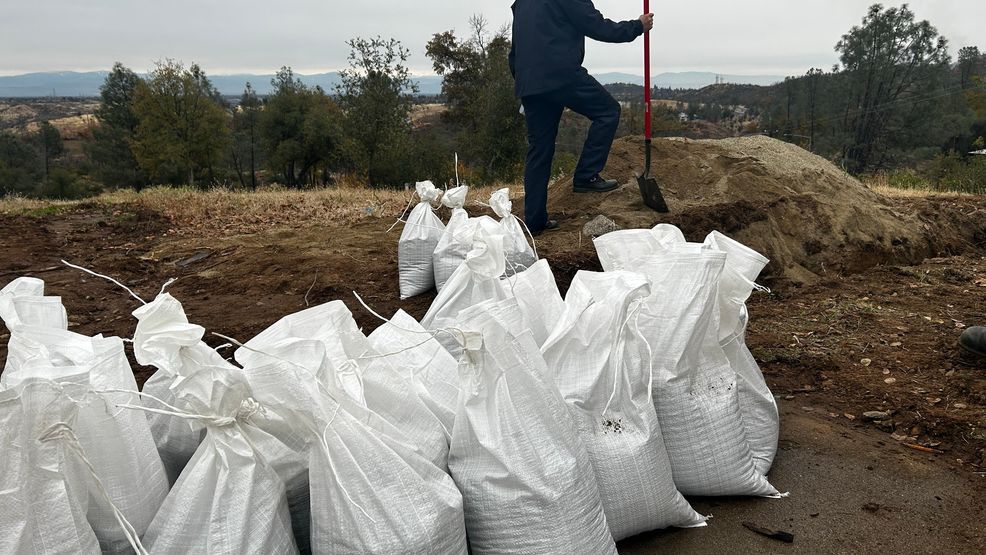 Sand and sandbag locations in Redding ahead of winter storm