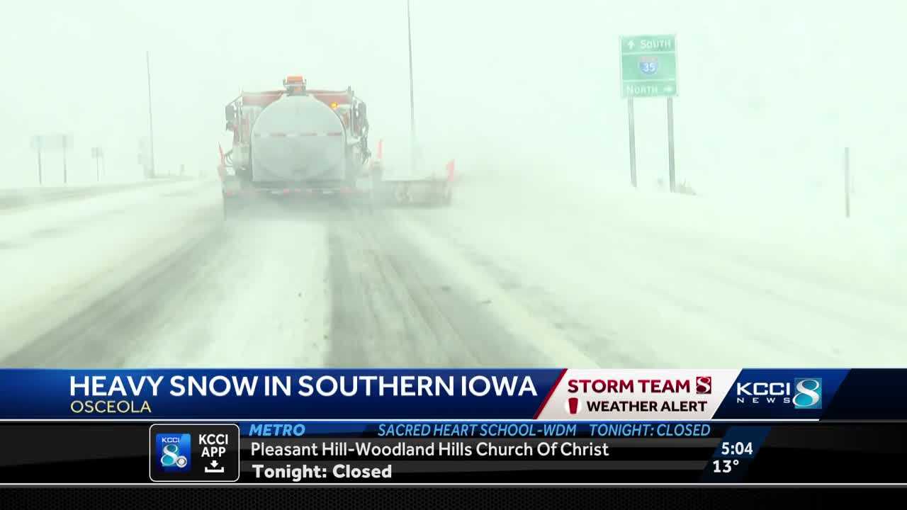 Iowa weather: Recapping Wednesday's snowstorm