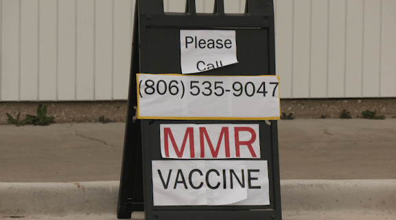 Lubbock Public Health District sets up MMR vaccine clinic