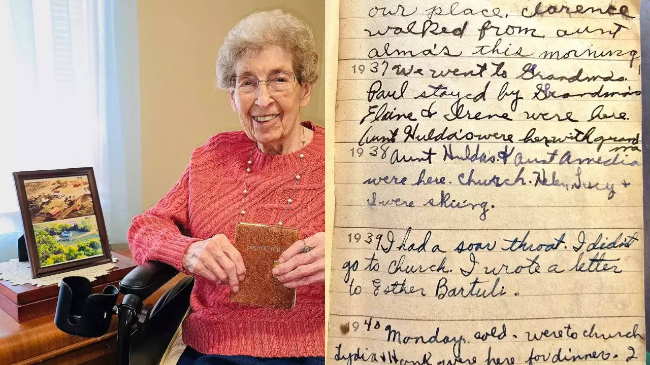 100-Year-Old Woman Has Journalled Every Single Day for 90 of Those; Nearly 33,000 Entries Later ...
