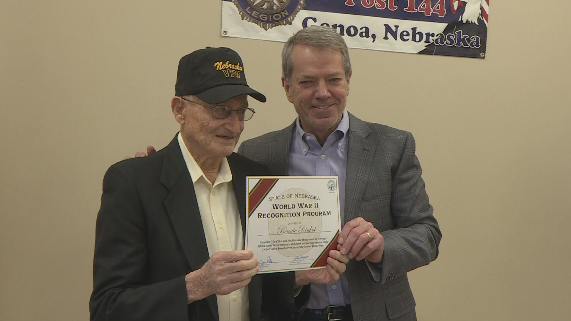 Gov. Jim Pillen honors Genoa veteran with a ‘Celebrating 80 Years of ... Gov. Jim Pillen honors Genoa veteran with a ‘Celebrating 80 Years of ...