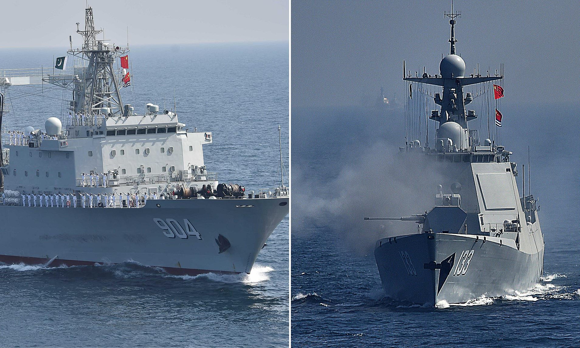 Three Chinese warships have been seen off the Australian coast