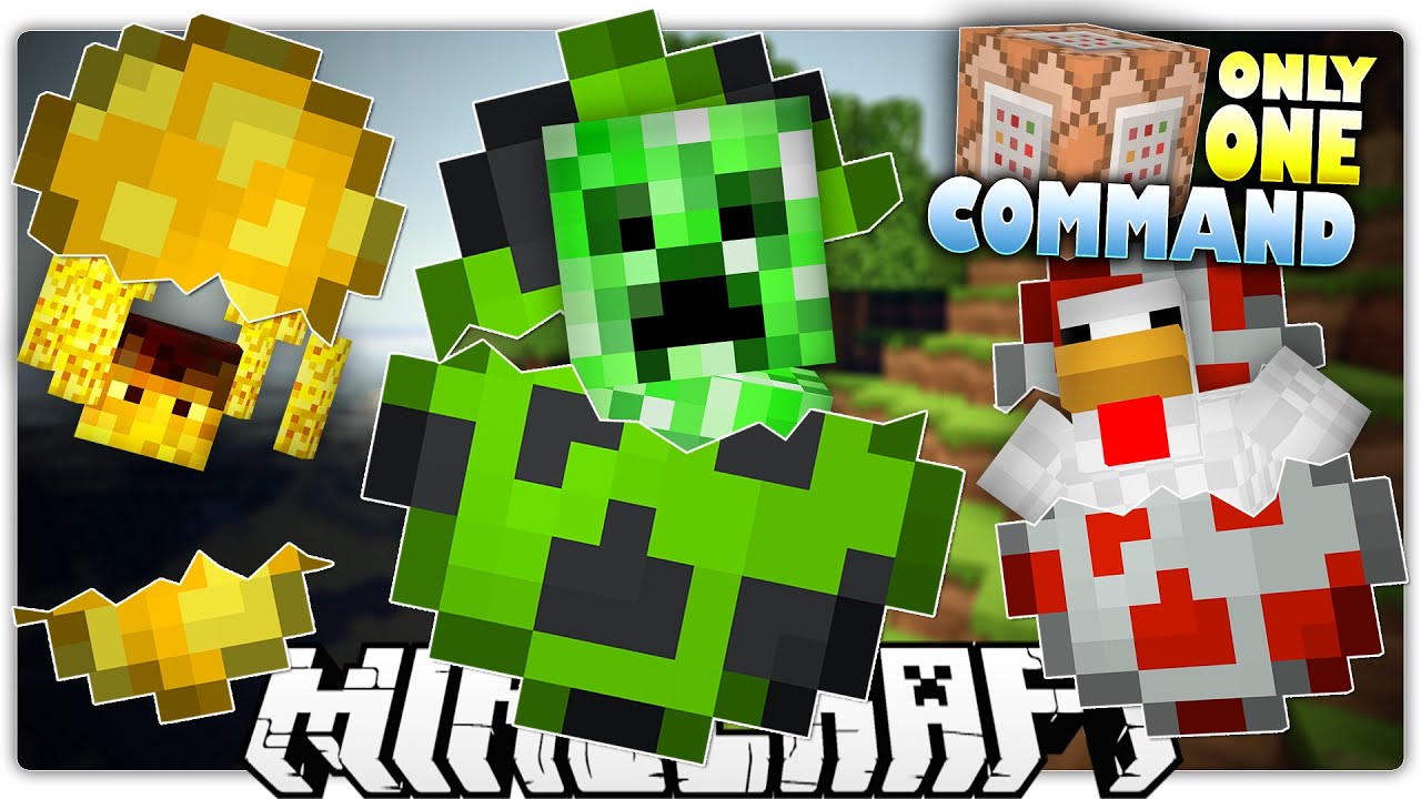 Minecraft | MOB CAPTURE EGGS | Catch & Store Mobs | Custom Command