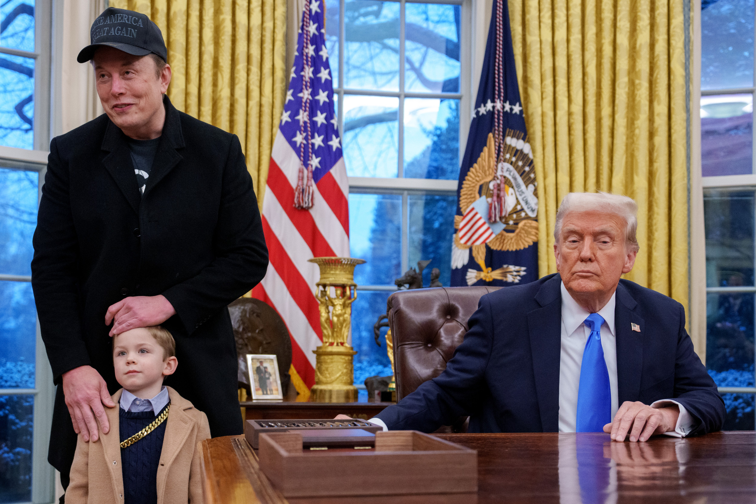 What Did Elon Musk's Son Say to Trump? White House Video Goes Viral