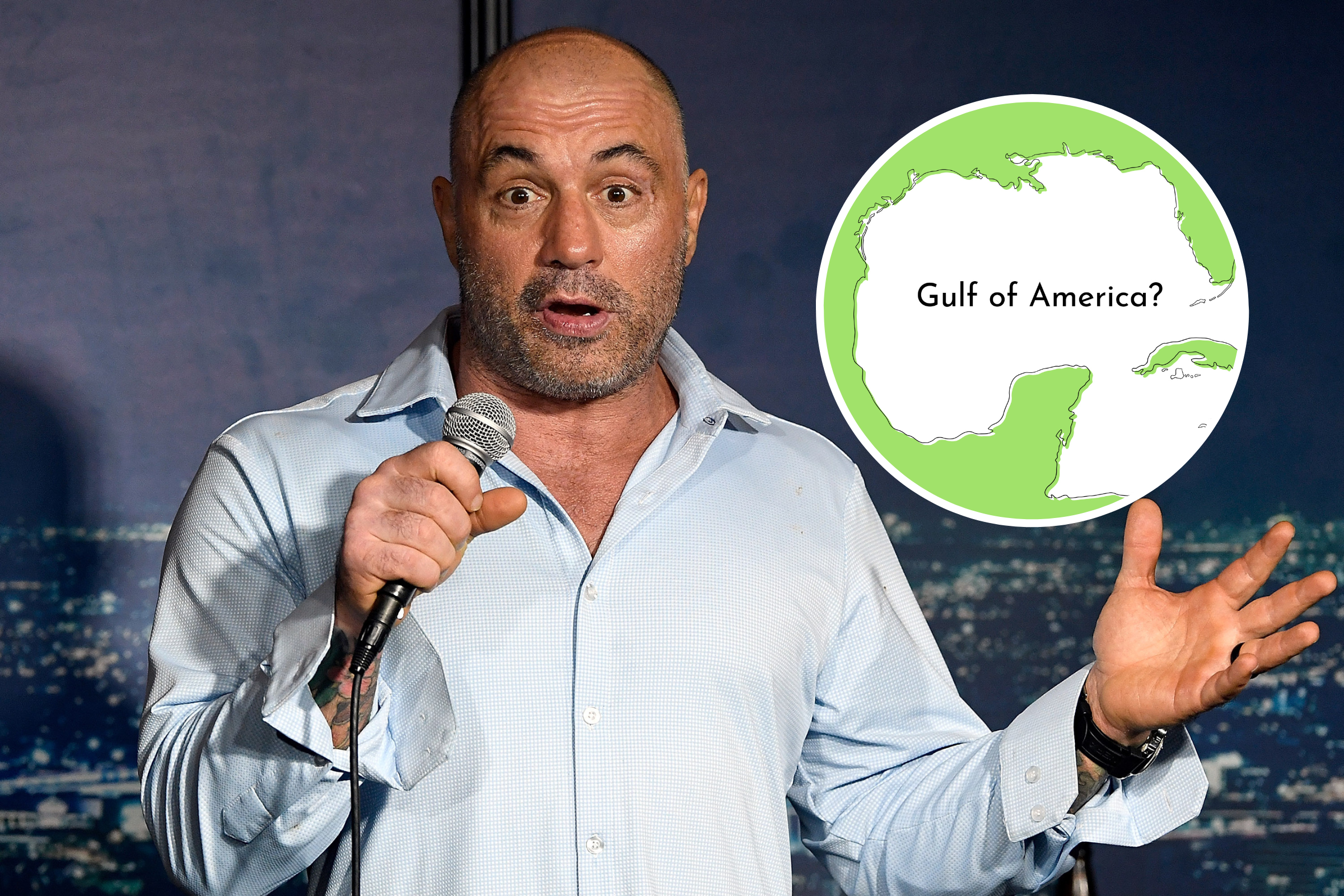 Joe Rogan Reacts to Trump's Gulf of America Name Change