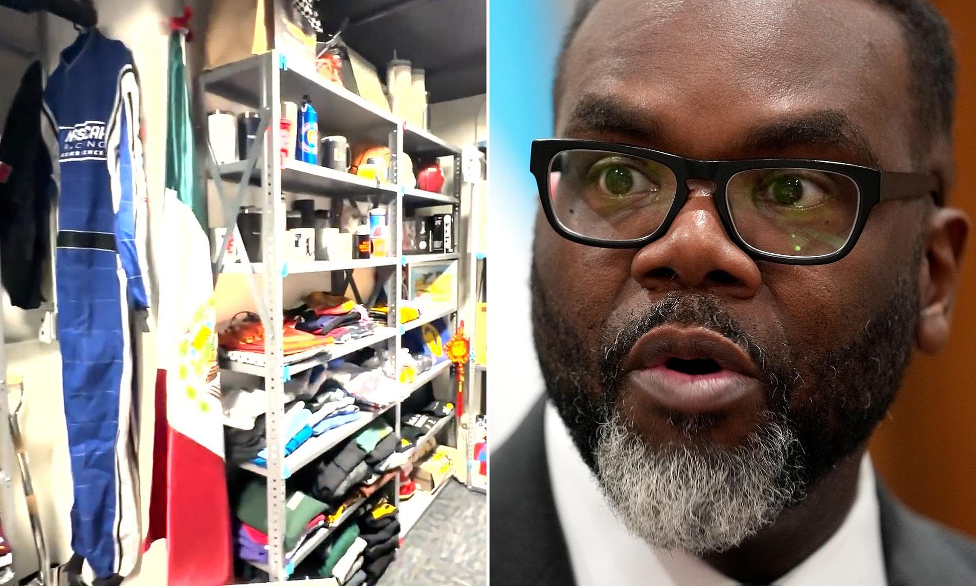 Inside woke Chicago mayor Brandon Johnson's private gift room