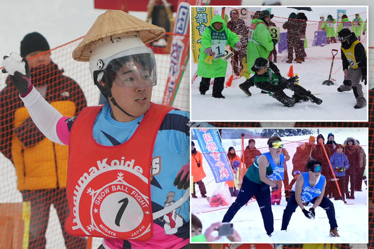 Frosty face-off: over 120 teams throw down in epic Japanese snowball ...