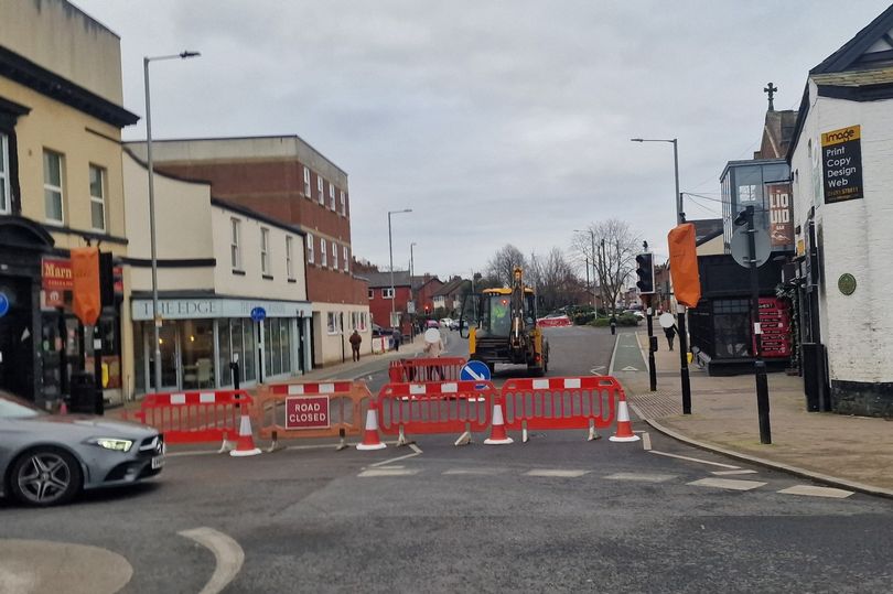 'Absolute mayhem' as sinkhole opens up in Ormskirk town centre shutting ...