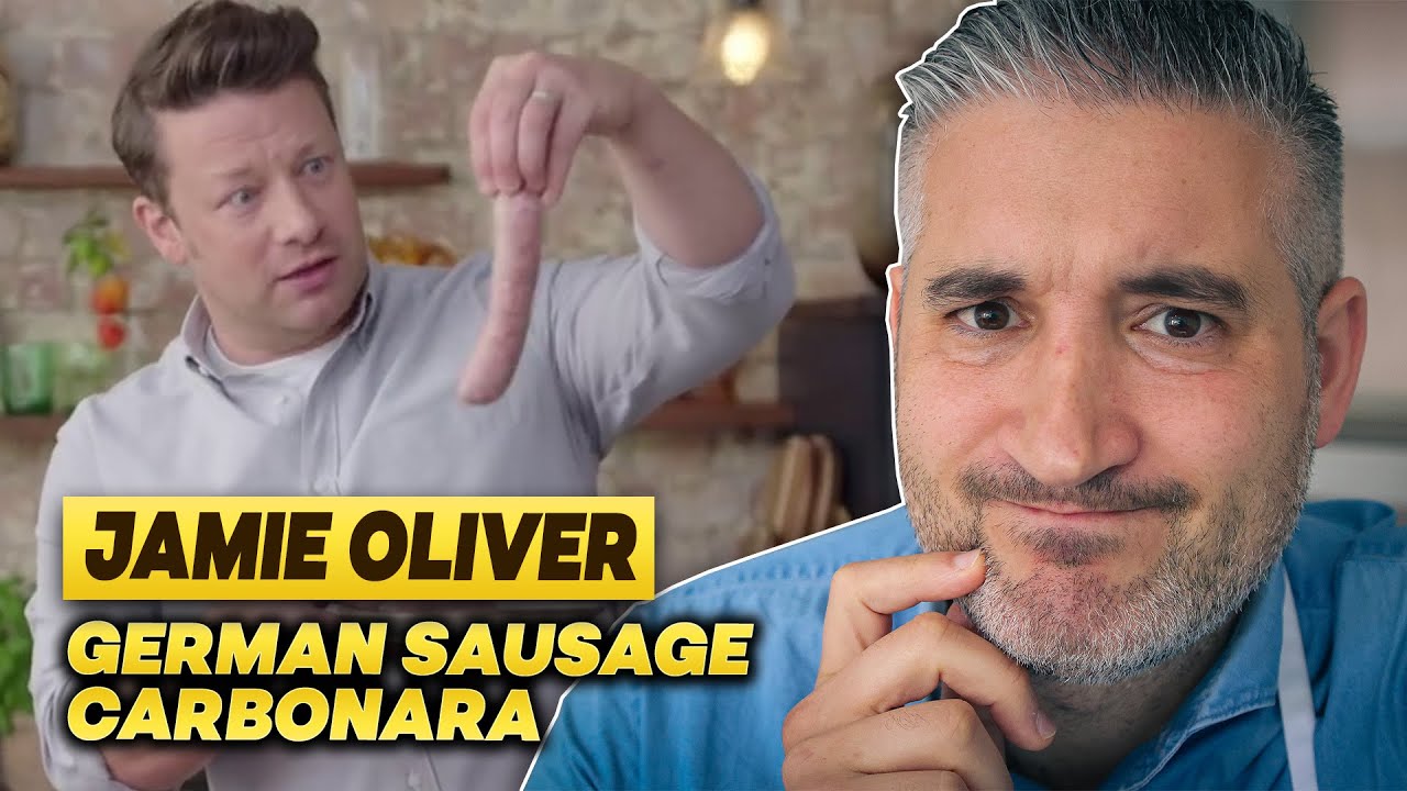 Italian Chef Reacts to Jamie Oliver German Carbonara