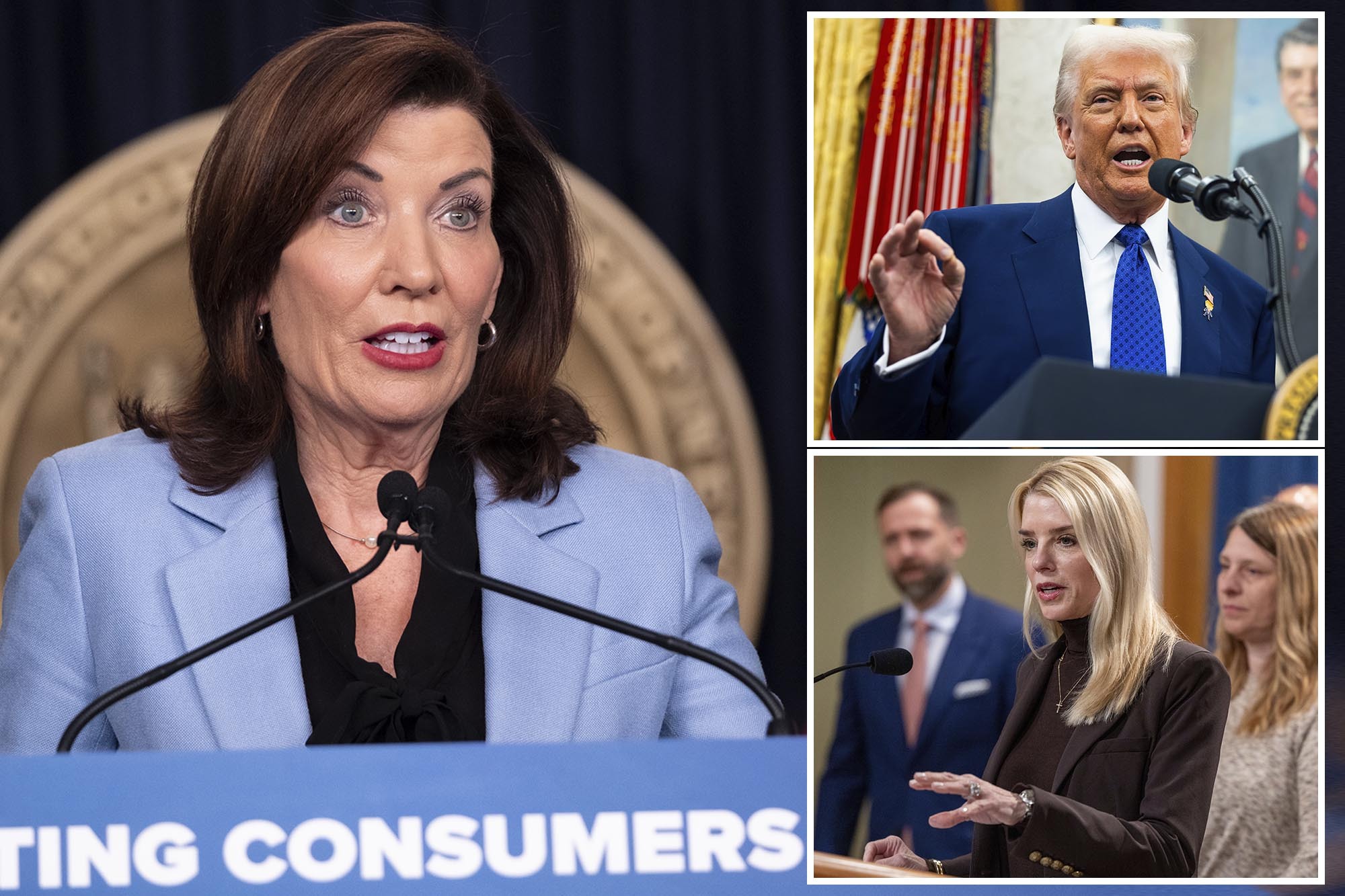 Gov. Kathy Hochul puts off Trump meeting in wake of bombshell DOJ ...