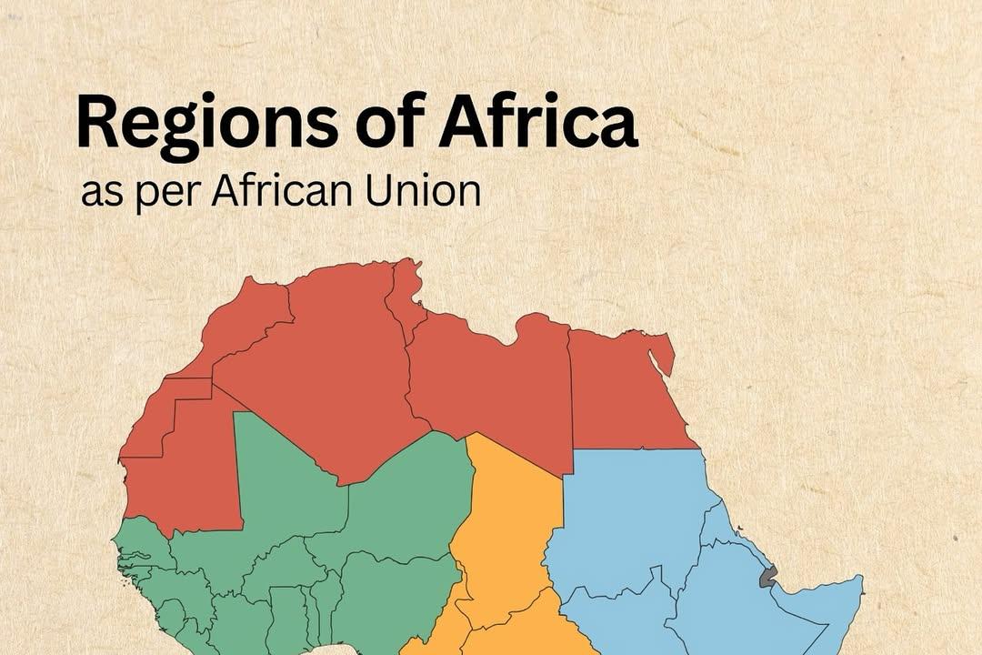 The various regions in Africa and what they stand for