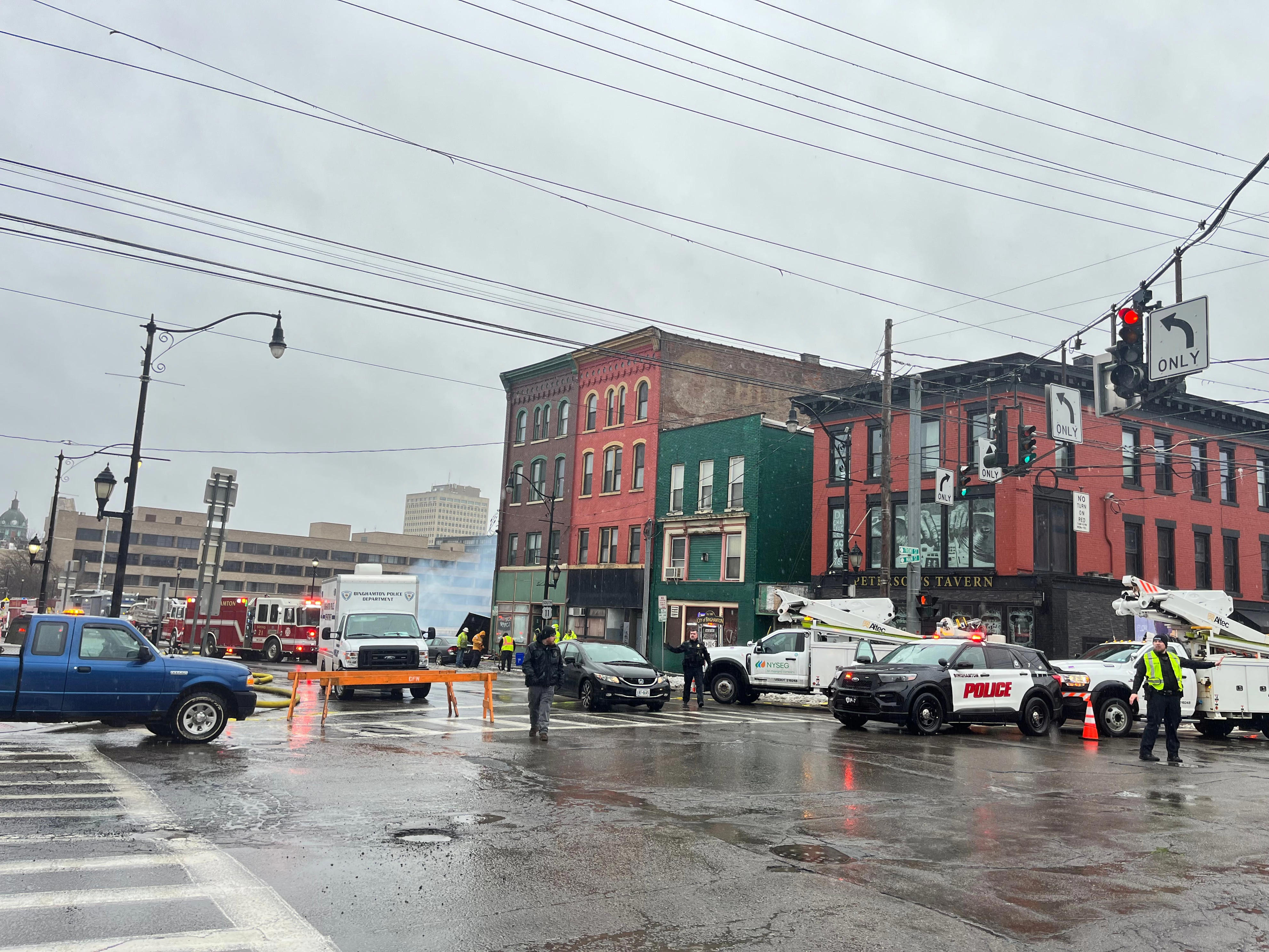 Binghamton firefighter killed, 2 others injured while battling major ...