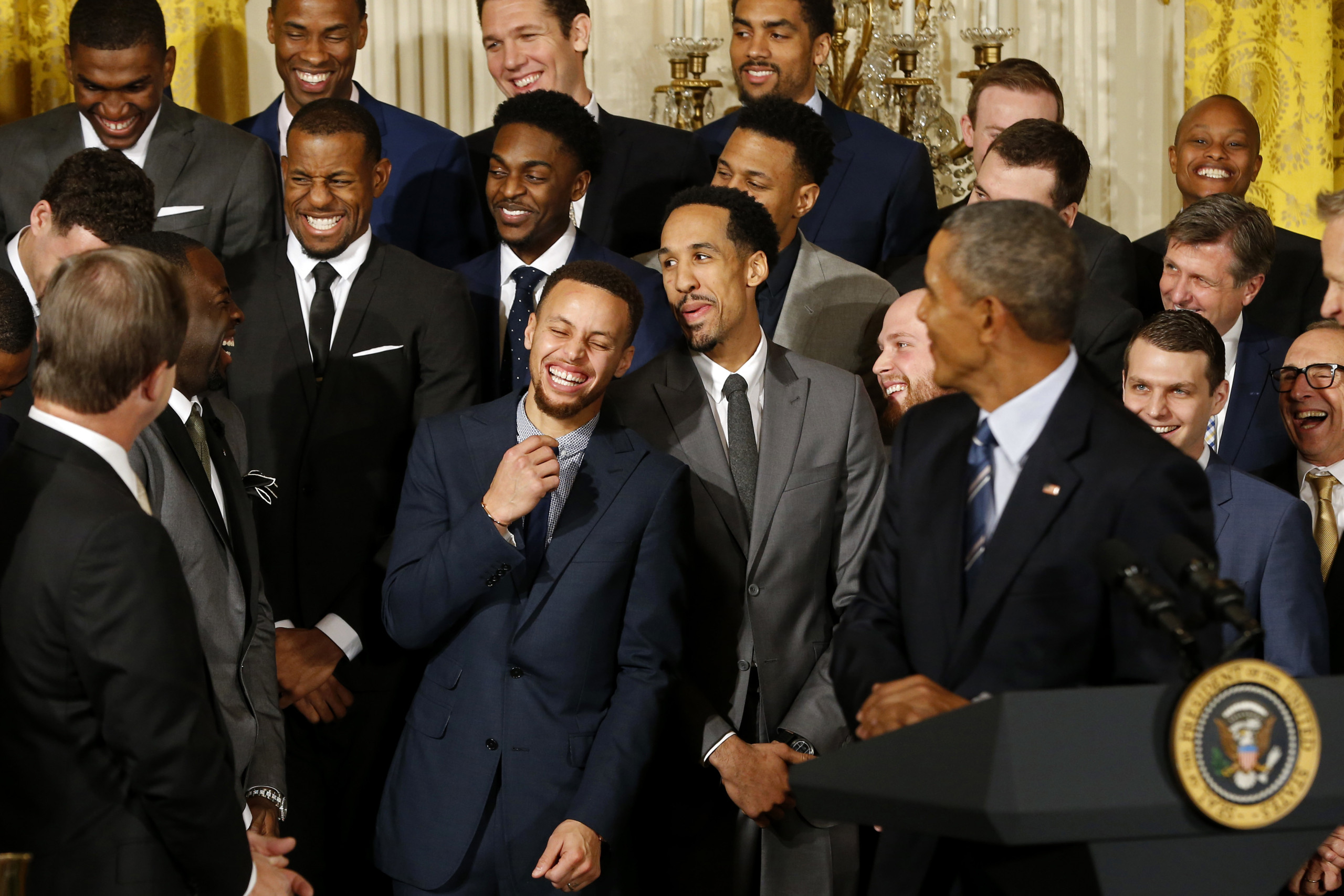 Funny moments of Obama making famous people laugh