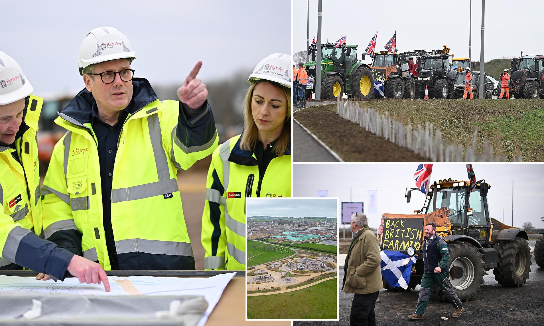 Greenfield sites could be used for a DOZEN new towns under Labour plan