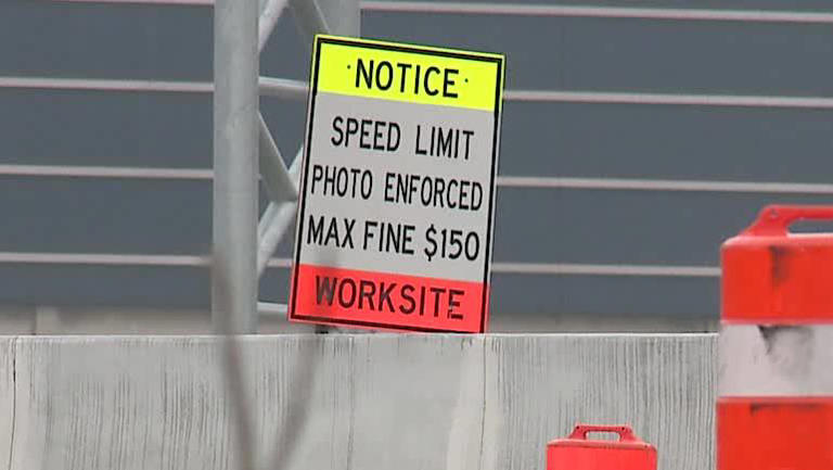 Speeding in this work zone could get you a notice in the mail