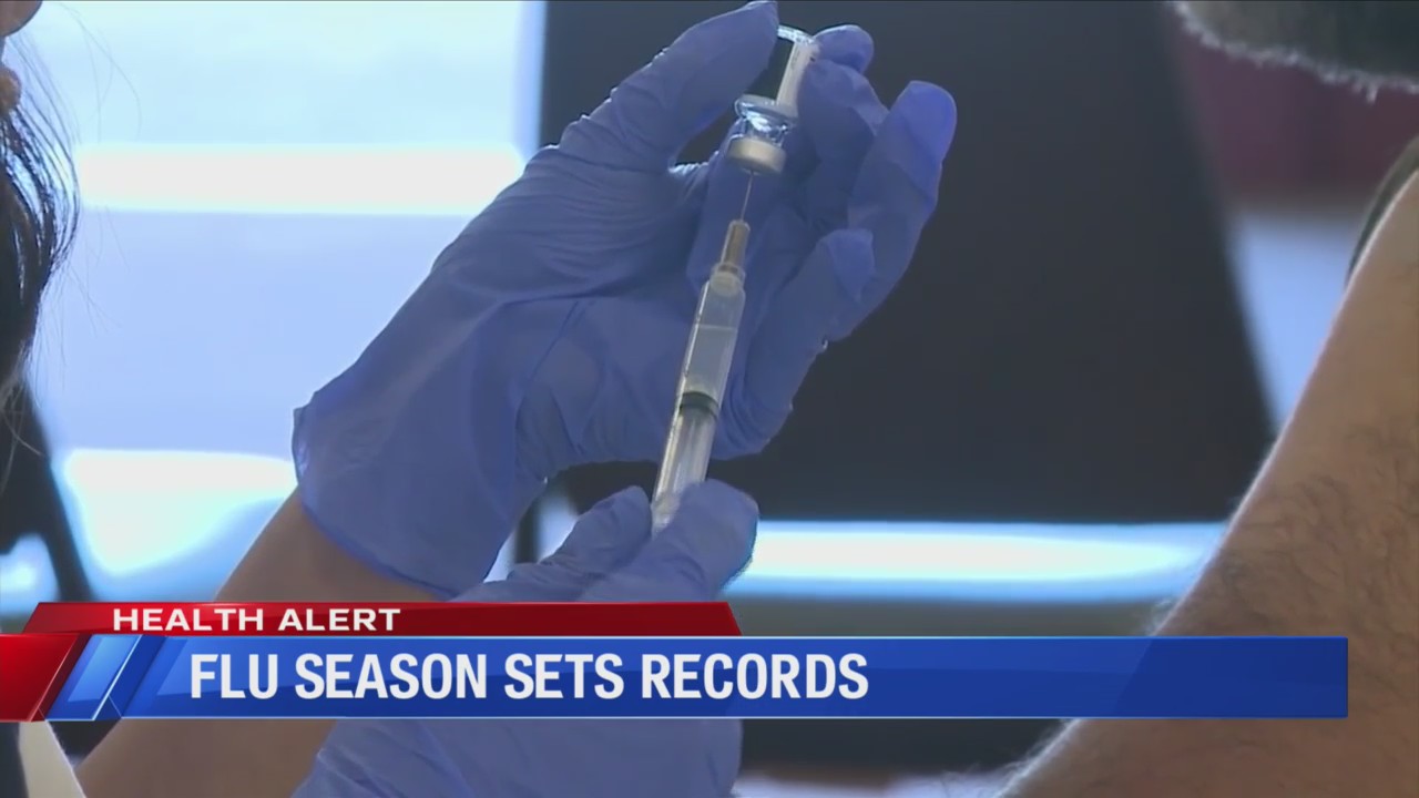 Flu season sets records