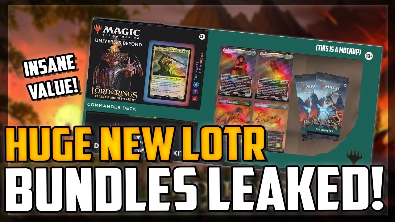 Leaked New Lord of the Rings Bundles! Which LotR Commander Precon To ...