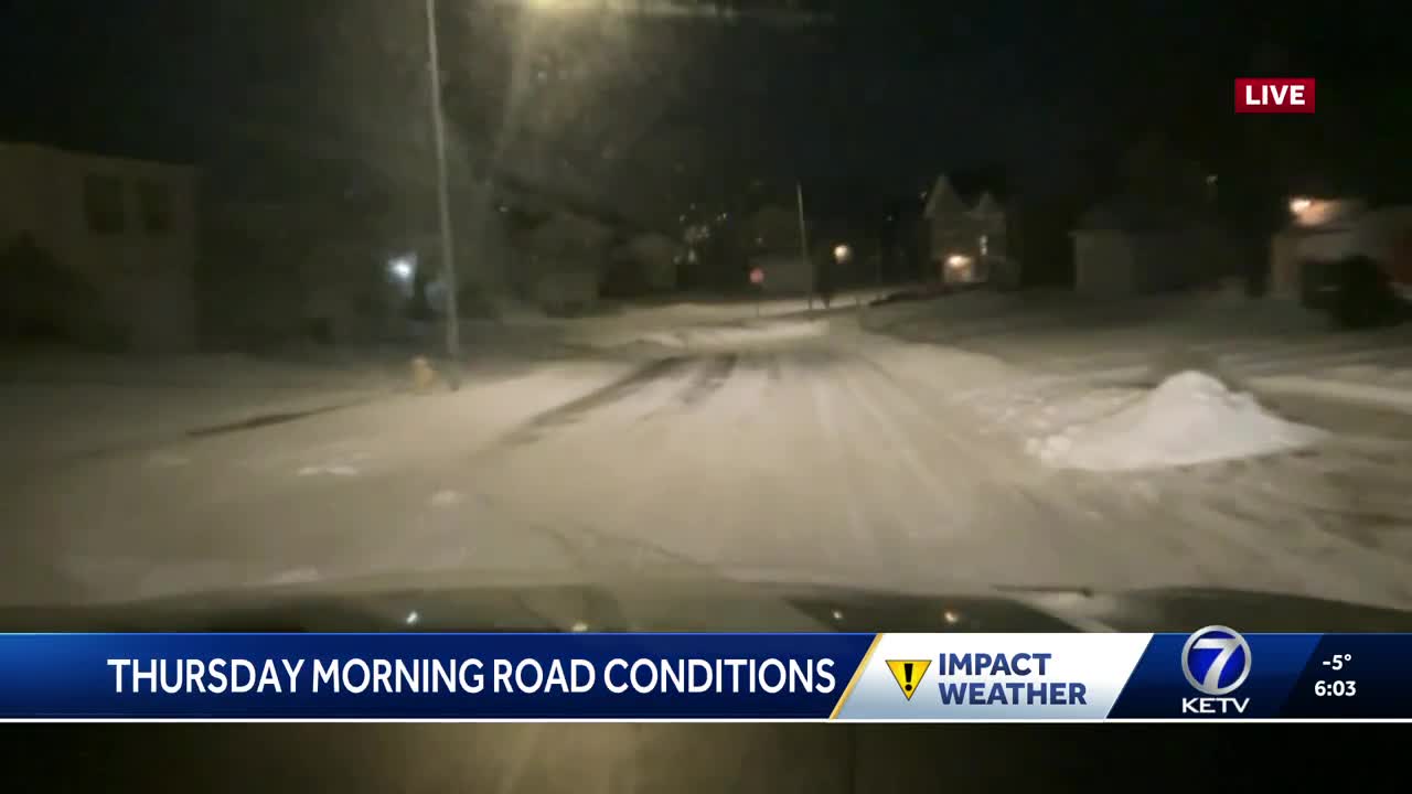 Snow plows help with Thursday morning drive