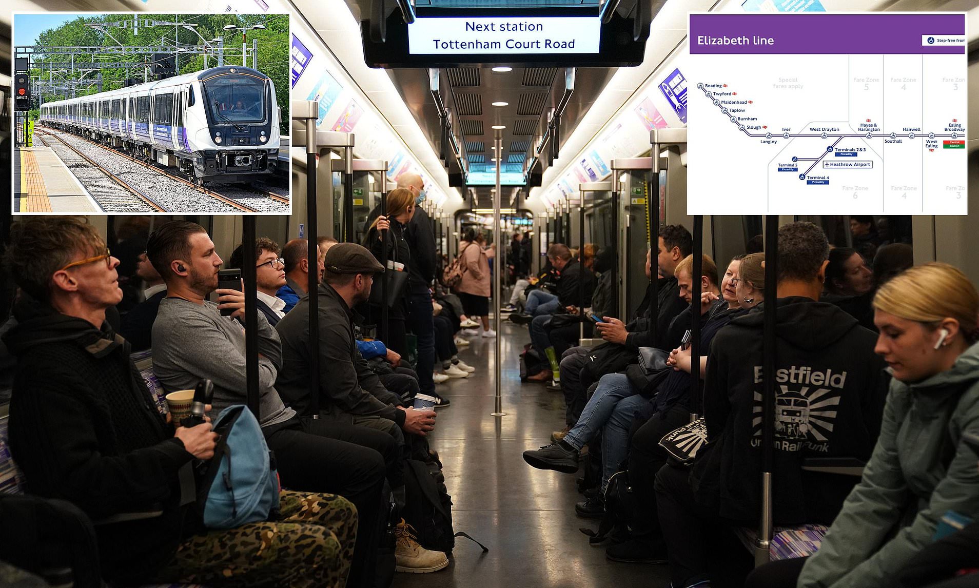 Elizabeth line train drivers announce strikes over next few weeks