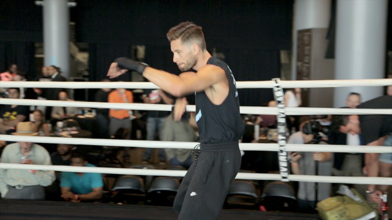 Amir Khan vs. Chris Algieri full video- COMPLETE Algieri media workout