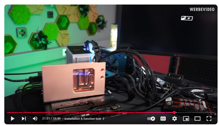 Overclocker Builds Copper Water Block for Nvidia RTX 5090