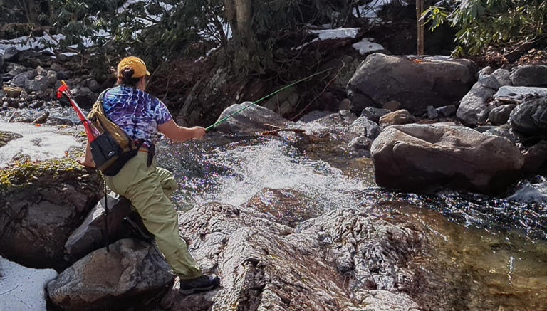 Ancient Japanese Fishing method is perfect for the mountains of ...