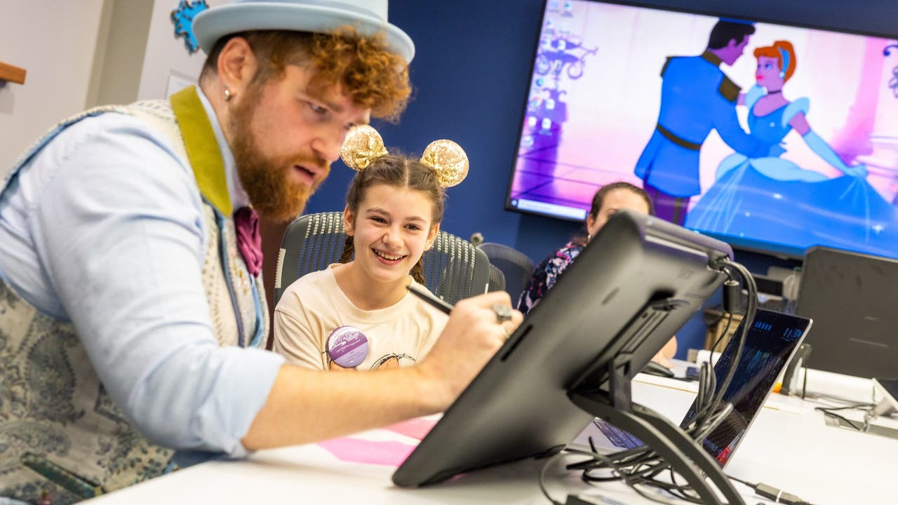 10-year-old girl battling cancer designs princess dress through Disney ...