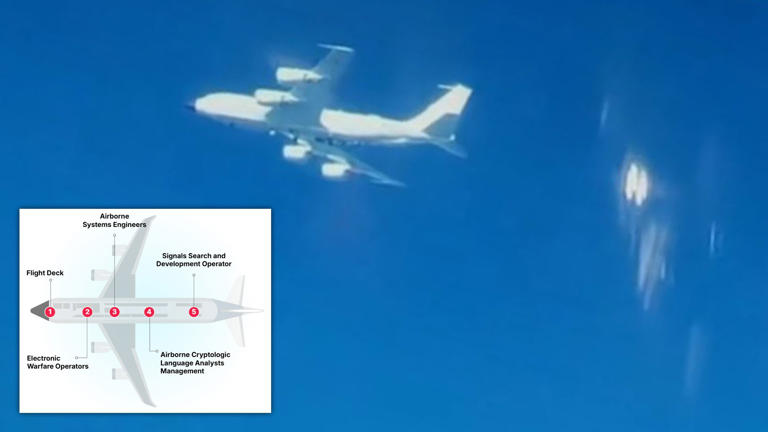 Inside the British spy plane that a Russian fighter pilot tried to ...