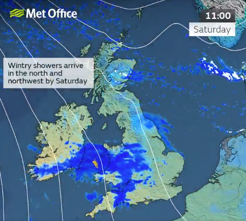 UK weather map: Where freezing rain, snow and ice will hit this weekend ...
