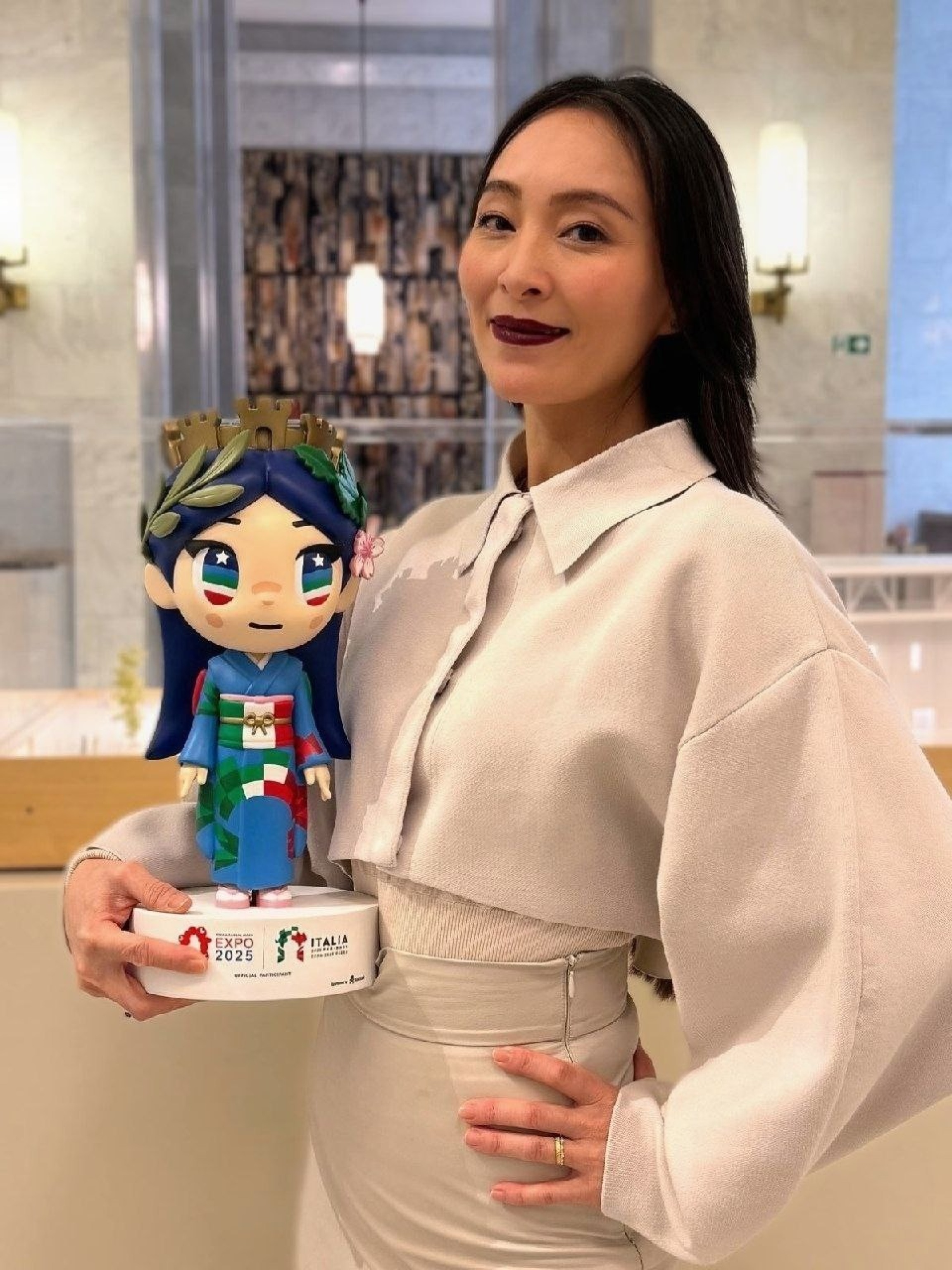 Actress Jun Ichikawa Ambassador of Italy Pavilion