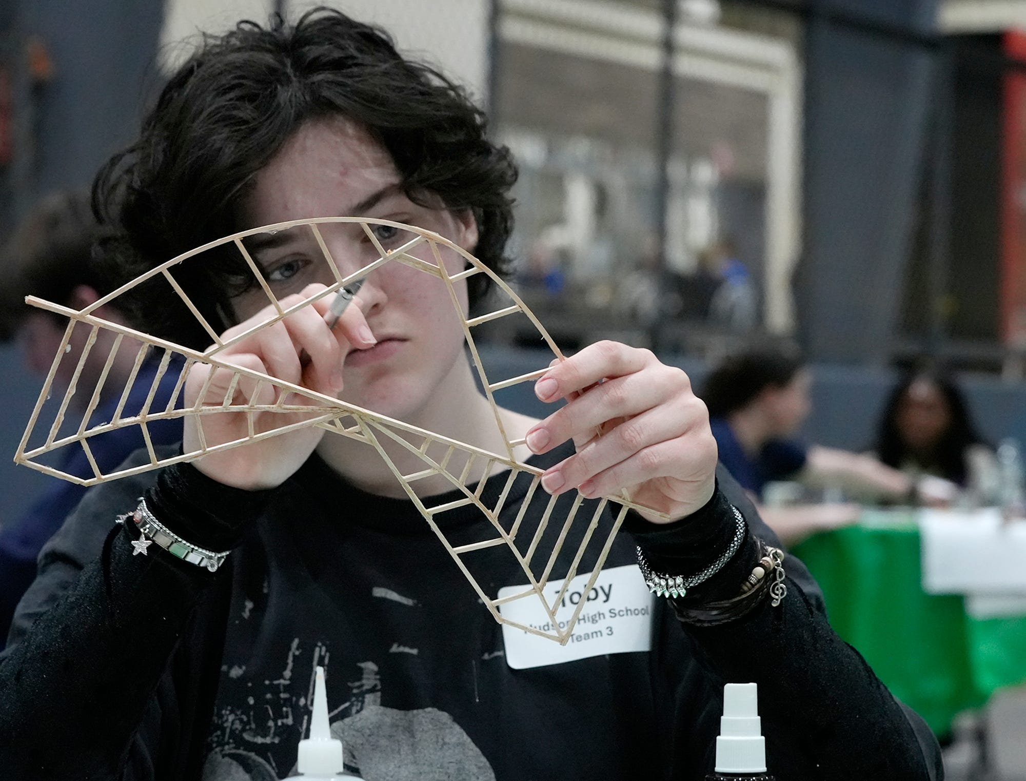 Teens building bridges: Area teams compete in Miniature Bridge Building ...
