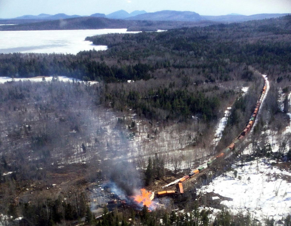 Train crash that created huge forest fire was caused by beavers ...
