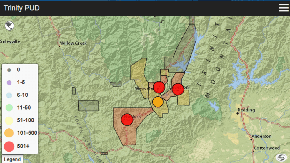 Power outages in Trinity County affecting thousands Power outages in Trinity County affecting thousands