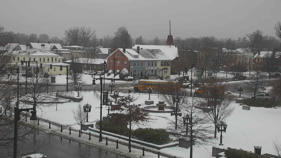 Snowfall totals from overnight snow in western Massachusetts